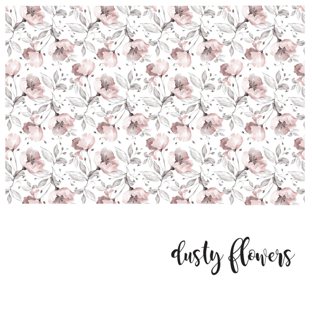 Dusty Flowers - Zidna tapeta - Pattern - HIA Workshop