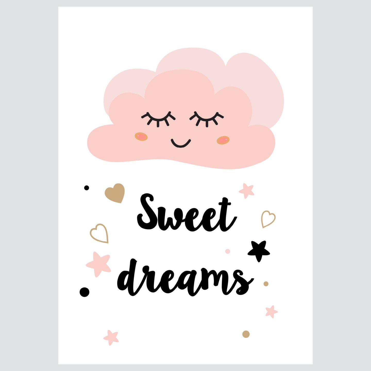 Dječji posteri ili slike na platnu - Sleepy Princess | sanjiva princeza